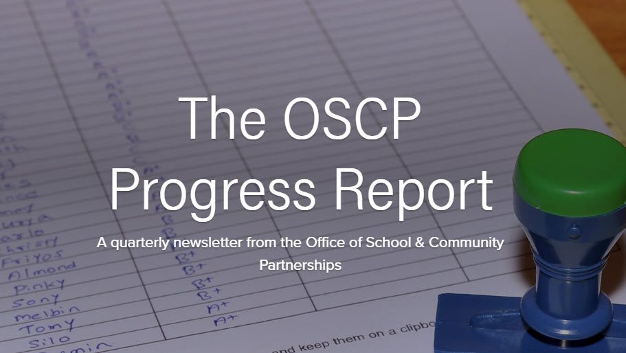 Welcome! - Office of School and Community Partnerships